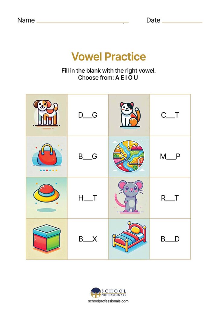 Free Kindergarten Writing Worksheets