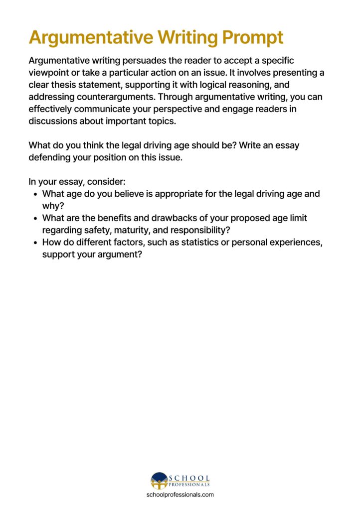 Argumentative Essay Topics for 12th Grade Students