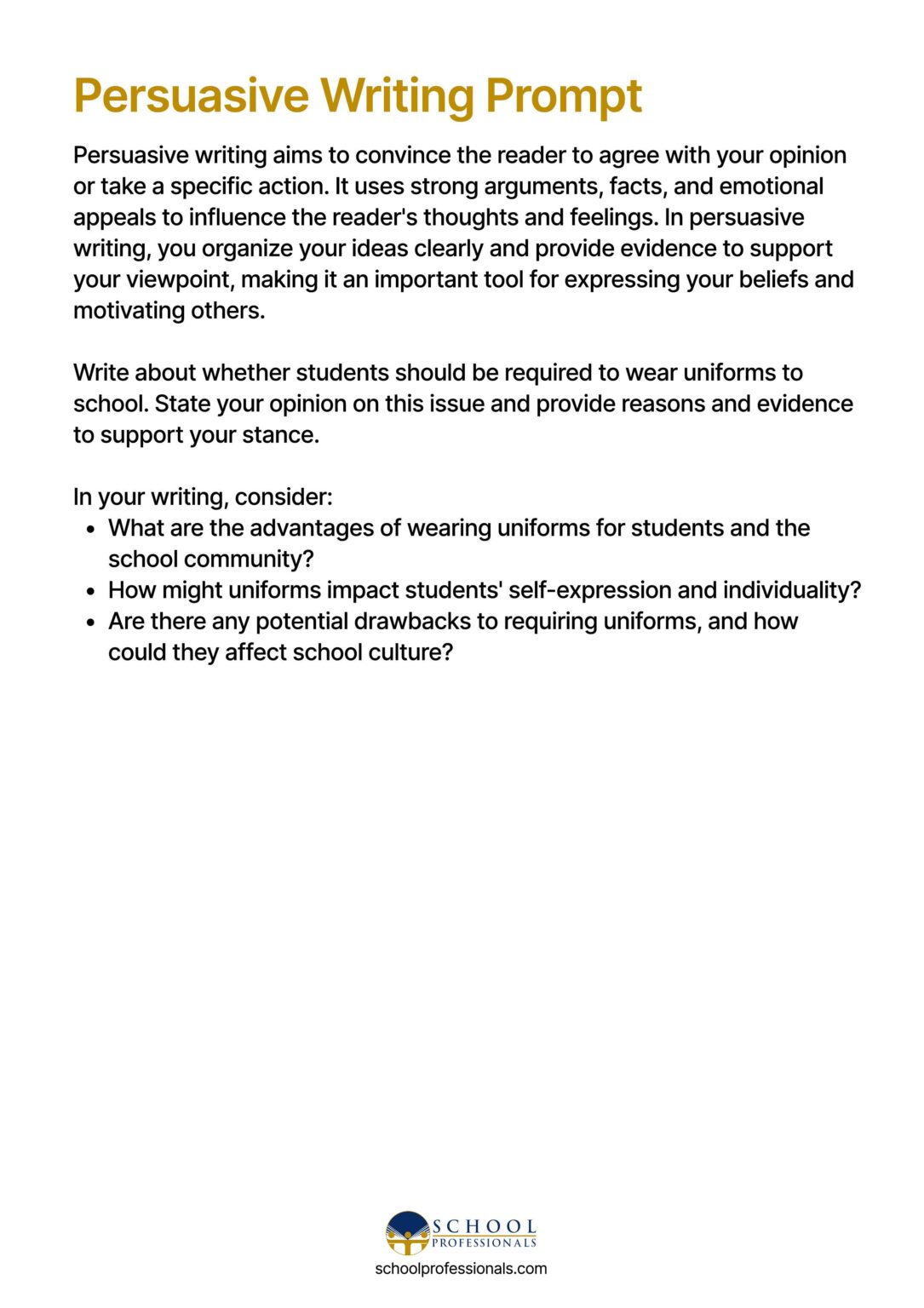 Free 8th Grade Persuasive Essay Topics