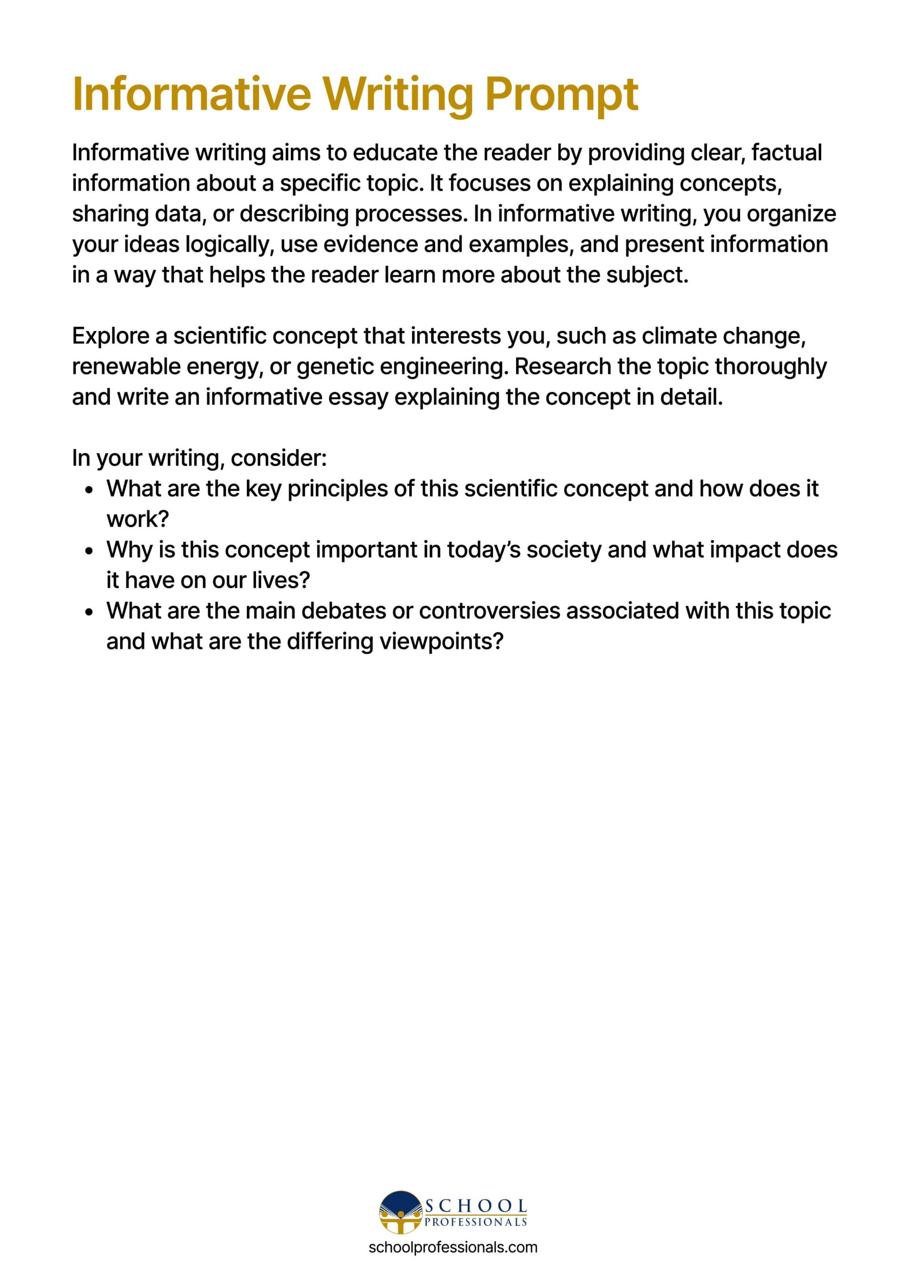 Free 9th Grade Informative Essay Topics